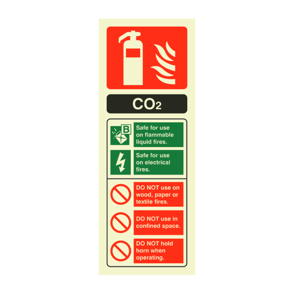 CO2 Fire Extinguisher Sign – Maxio